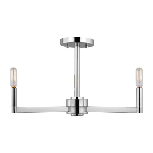Modern Chrome Flush Mount Lighting | AllModern